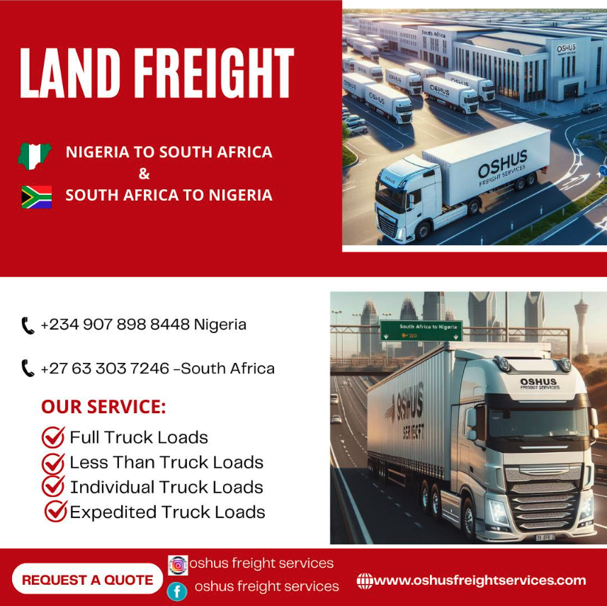 Air Freight — Oshus Freight Services Limited